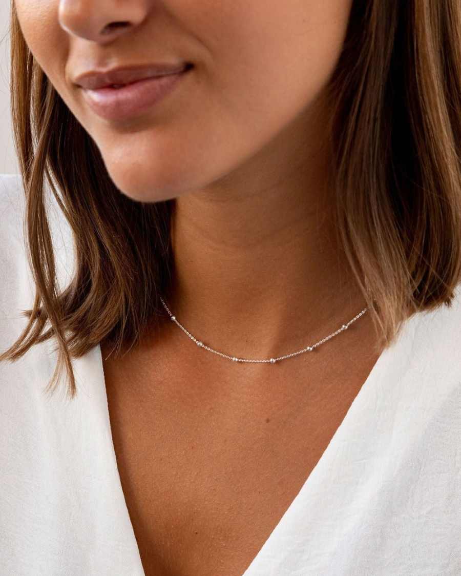 SILVER BEAD NECKLACE | ANITIALS